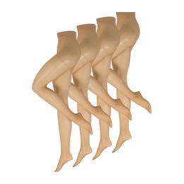 Nur Die Feinstrumpfhose ' Fit in Form, 40 Den ' Damen Gr&ouml;&szlig;e L beige