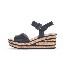 Gabor Damen Keilsandalette "Keilsandalette", Gr. 42,5, schwarz, Schuhe