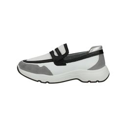 Ara Damen Slipper "Ara Slipper Leder/Mesh", Gr. 39, schwarz-wei&szlig;, Leder, Textil, Schuhe