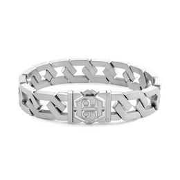 Philipp Plein Jewellery Armband Herren Gr&ouml;&szlig;e S silber