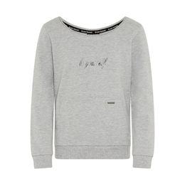 Bruno Banani Lm Sweatshirt M&auml;dchen Gr&ouml;&szlig;e 164/170 graumeliert / silber