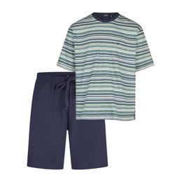 Hajo Pyjama kurz 'Premium Cotton' Herren Gr&ouml;&szlig;e L gr&uuml;n