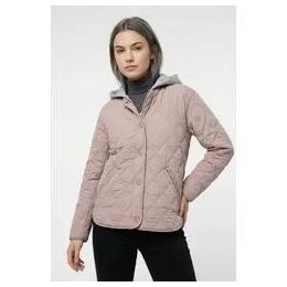 Steppjacke Only "ONLRISSO LIFE HOOD QUILT JACKET CC OTW", Damen, Gr. S, adobe rose, Web, Obermaterial: 100% Polyamid, unifarben, normal, Rundhals, Jacken Steppjacke, mit abnehmbarer Kapuze