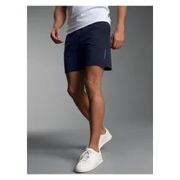 Jerseyhose TRIGEMA "TRIGEMA Sport-Shorts mit Innenslip aus Netz", Herren, Gr. XL, Normalgr&ouml;&szlig;en, blau (navy), Web, 74% Nylon, 26% Elastan, Hosen Jerseyhose