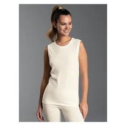 Unterhemd TRIGEMA "TRIGEMA Tr&auml;gershirt aus Merinowolle", Damen, Gr. XL, 1 Stk., Normalgr&ouml;&szlig;en, beige (natur), 80% Wolle (Merinowolle), 20% Polyamid, Unterhemden Unterhemd