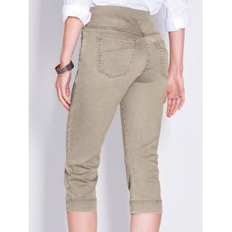 Brax - ProForm Slim-Caprihose Modell Pamina Capri, beige, Gr. 24 - Baumwolle