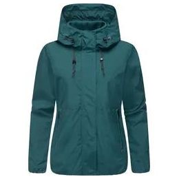 Outdoorjacke Ragwear "Sunniva Light", Gr. XXL (44), blau (ocean), Obermaterial: 100% Polyester. Innenfutter: 100% Polyester, Basic, l&auml;ssig geschnitten h&uuml;ftbedeckend, hoch geschlossener Ausschnitt, &Auml;rmel ohne &Auml;rmelschlitz elastischer Bund mit innenliegendem Gummizug, Jacken Outdoorjacke, Wasserdichte und atmungsaktive Damen &Uuml;bergangsjacke