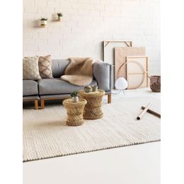 benuta Pure Uno Cream 80x150 cm - Moderner Kurzflor-Teppich f&uuml;r Wohnzimmer