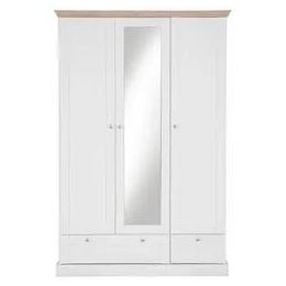 Kleiderschrank OTTO HOME "Binz", wei&szlig; (wei&szlig;, eichefarben), B:122cm H:180cm T:55cm, FSC-zertifizierter Holzwerkstoff, Schr&auml;nke, Kleiderschrank, in unterschiedlichen Breiten und zwei Farbvarianten erh&auml;ltlich