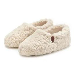 Hausschuh ELBSAND "Pantolette, Pantoffel, H&uuml;ttenschuh", Damen, Gr. 41, beige, Obermaterial: 100% Polyester. Decksohle: 100% Polyester. Futter: 100% Polyester. Laufsohle: 100% Synthetik, unifarben, Basic, Schuhe Hausschuh, mit kuscheligem Fellimitat