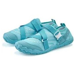 Aquaschuh Venice Beach "Badelatsche, Badeschuhe, Badeschlappe, Wasserschuh, leichter Slipper", Damen, Gr. 38, blau (t&uuml;rkis), Obermaterial: 100% Textilmaterial. Decksohle: 100% Textilmaterial. Futter: 100% Textilmaterial. Laufsohle: 100% Synthetik, unifarben, Schuhe, schnelltrocknend mit ultraleichter Sohle VEGAN
