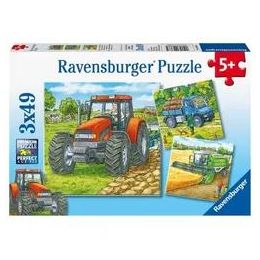 Puzzle Ravensburger Gro&szlig;e Landmaschinen 3 X 49 Teile