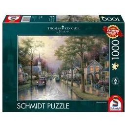 Puzzle Schmidt Spiele Thomas Kinkade: Morgen in der kleinen Stadt 1000 Teile