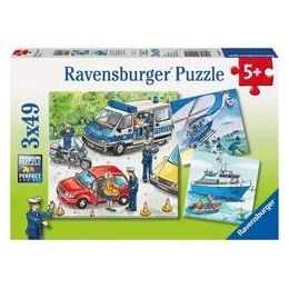 Puzzle Ravensburger Polizeieinsatz 3 X 49 Teile