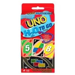 Mattel Games UNO H2O To Go, wasserfestes Kartenspiel, Reisespiel, Familienspiel