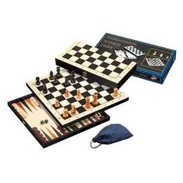 Philos Schach Backgammon Dame Set, Feld 44 mm