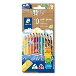Staedtler Buntstifte Noris jumbo 10er Set + Spitzer