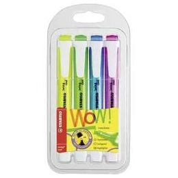 Stabilo Textmarker - swing cool - 4er Pack - gelb, gr&uuml;n, blau, pink