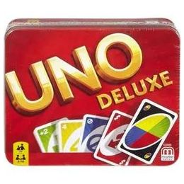 Mattel Games UNO Deluxe Metallbox, Kartenspiel, Gesellschaftsspiel, Kinderspiel