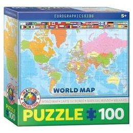 World Map Eurographics Kids 100 Pieces