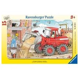 Rahmenpuzzle Ravensburger Mein Bagger 15 Teile