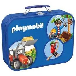 Puzzle Box Schmidt Spiele Playmobil im Metallkoffer 2x60 2x100 Teile