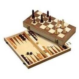 Philos Schach Backgammon Dame Set, Feld 40 mm