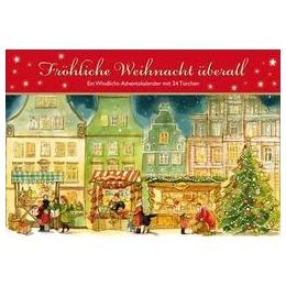 Fr&ouml;hliche Weihnacht &uuml;berall. Ein Windlicht-Adventskalender mit 24 T&uuml;rchen