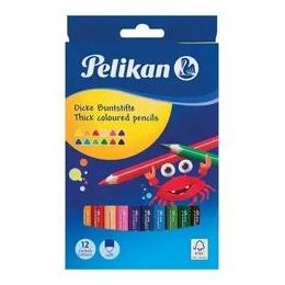 Pelikan Buntstifte dreieckig dick, 12er Set