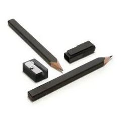 Moleskine Black Pencils - 2 Pencils, Cap And Sharpener