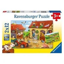 Puzzle Ravensburger Flei&szlig;ig auf dem Bauernhof 2 X 12 Teile