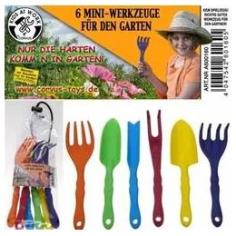 Corvus Gartenwerkzeuge mini bunt 6er-Set