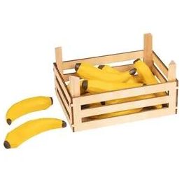 goki Bananen in Holzkiste Stiege f&uuml;r Kaufladen, Holz