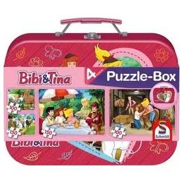 Puzzle Box Schmidt Spiele Bibi & Tina Puzzle-Box im Metallkoffer 2x100, 2x150 Teile