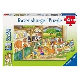 Puzzle Ravensburger Fr&ouml;hliches Landleben 2 X 24 Teile