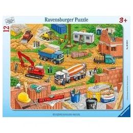 Rahmenpuzzle Ravensburger Arbeit auf der Baustelle 12 Teile
