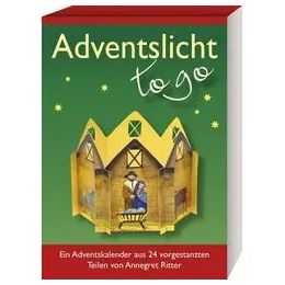 Adventslicht - to go. Ein Adventskalender aus 24 vorgestanzten Teilen