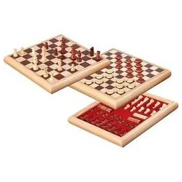Philos Schach-Dame-Set Holzbox 32x32cm