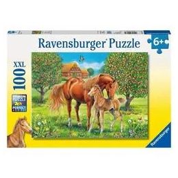 Puzzle Ravensburger Pferdegl&uuml;ck auf der Wiese 100 Teile XXL
