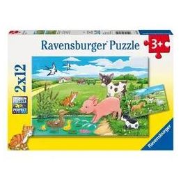 Puzzle Ravensburger Tierkinder auf dem Land 2 X 12 Teile