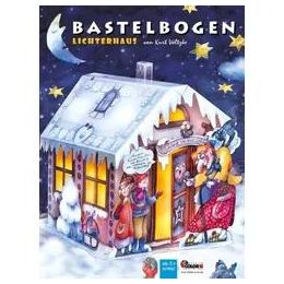 Lichterhaus H&auml;nsel und Gretel basteln Bastelbogen Papiermodell