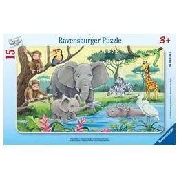 Rahmenpuzzle Ravensburger Tiere Afrikas 15 Teile