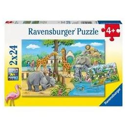Puzzle Ravensburger Willkommen im Zoo 2 X 24 Teile