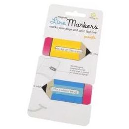 bookchair Line Markers (Pencils/Bleistifte) - Magnetische Lesezeichen - 2er Set