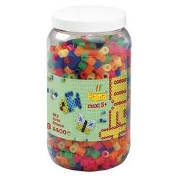 Hama Maxi Dose mit 1.400 Perlen Neonmix