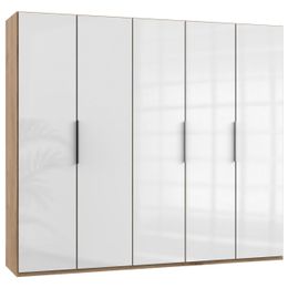 Dreht&uuml;renschrank ca. 250 cm Level 36D Wei&szlig;/Eiche Dekor