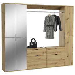 Garderobe Projekt X ca. 212x193 cm Artisan Eiche