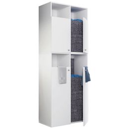 W&auml;scheschrank KLIDAS XXL Wei&szlig; ca. 81x184x39 cm