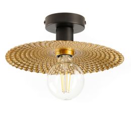 Deckenleuchte Golden Schwarz/Gold max. 22 Watt Deckenlampe
