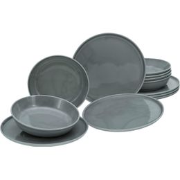 Creatable Tafelservice Chef Collection Grau, 12-teilig